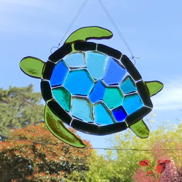 Turtle Suncatcher - Etsy