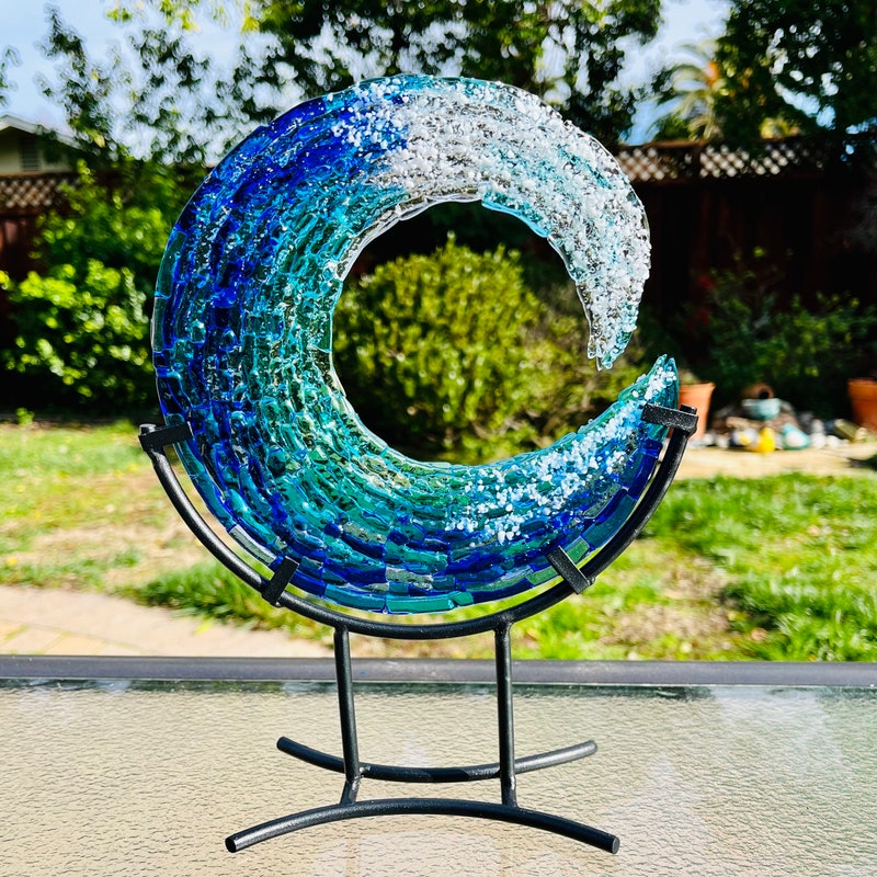 Glass Wave Sculpture - Etsy