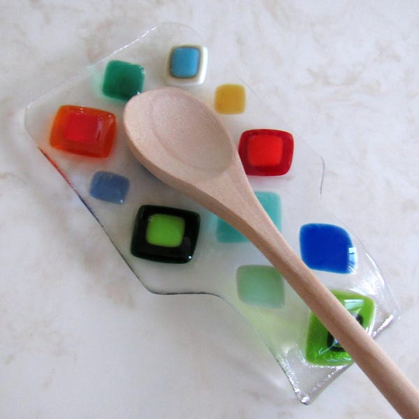 Glass Spoon Rest - Etsy