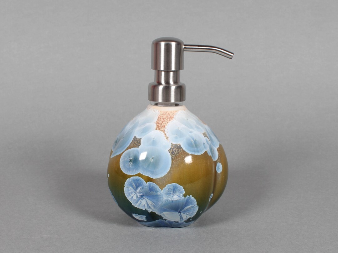 Zuma Blue Crystalline Glazed Lotion/soap Pump - Etsy