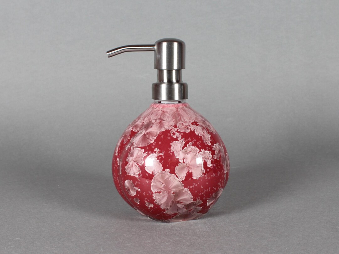 Rosey Red Crystalline Lotion/soap Pump - Etsy