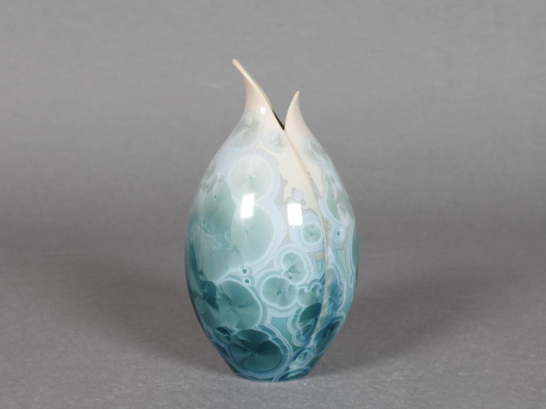 Everglade Crystalline Glazed Pod Vase - Etsy