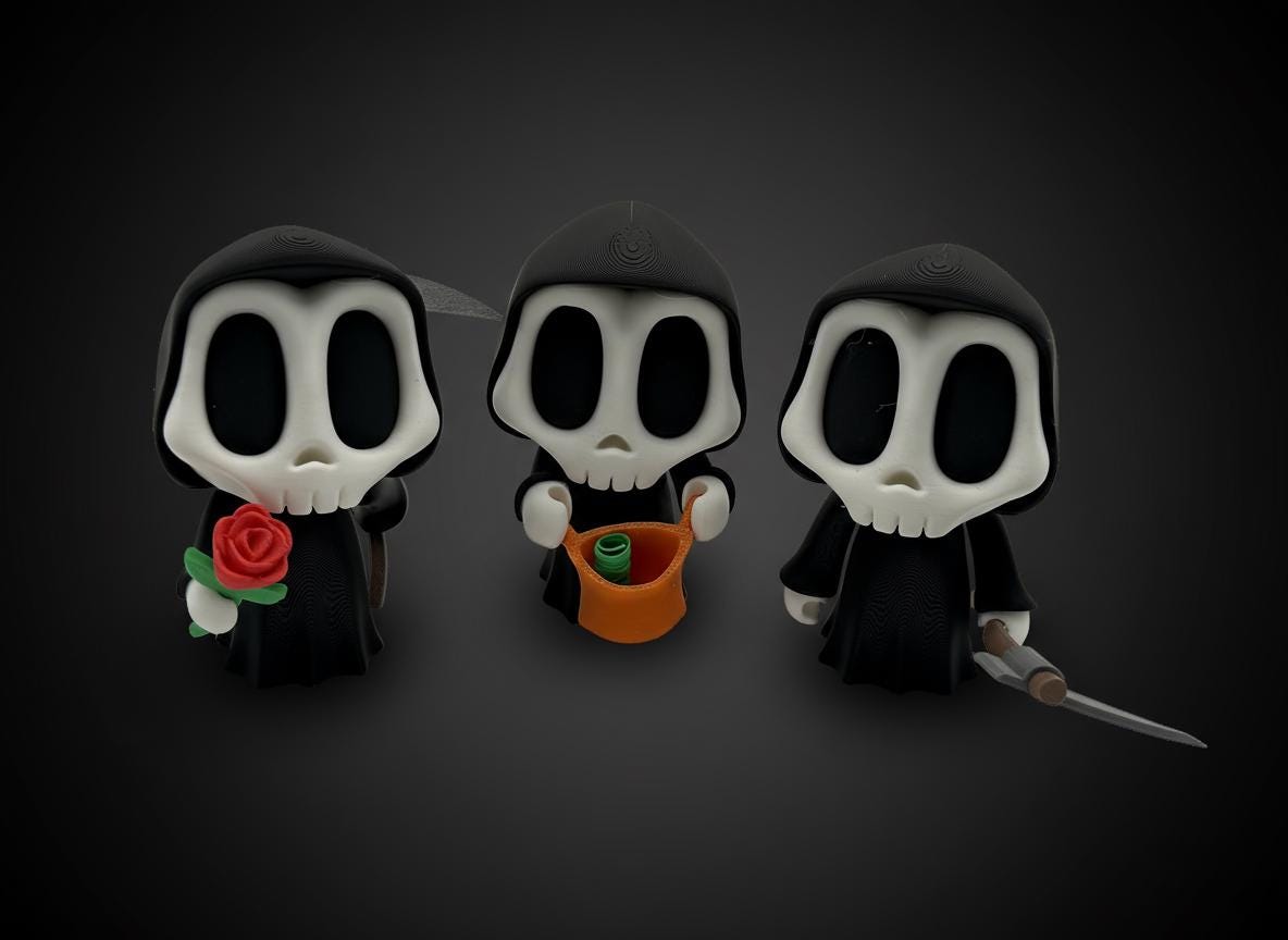 3D Printed Articulating Blob Skeleton: Spooky Halloween Decor - Etsy