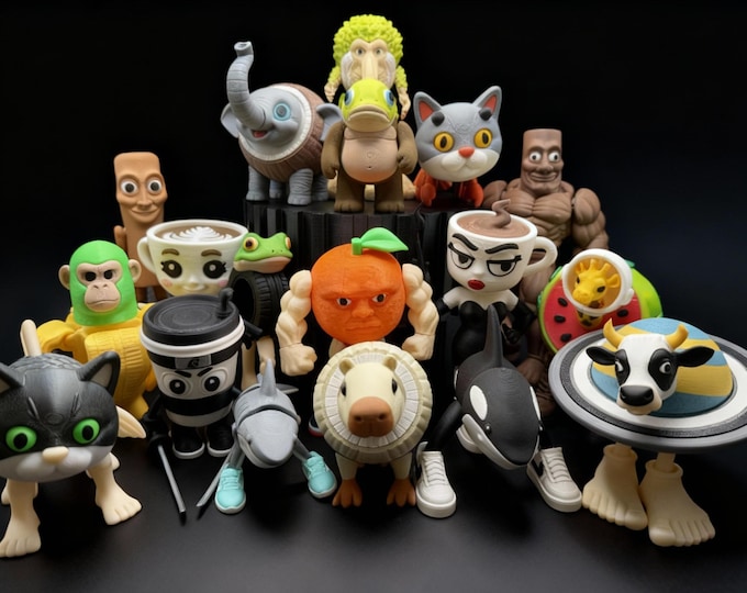 SEASON 1 - Italian Brainrot Figurine Collection: 3D Printed Meme Toys ...