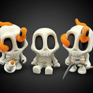 3D Printed Articulating Blob Skeleton: Spooky Halloween Decor - Etsy