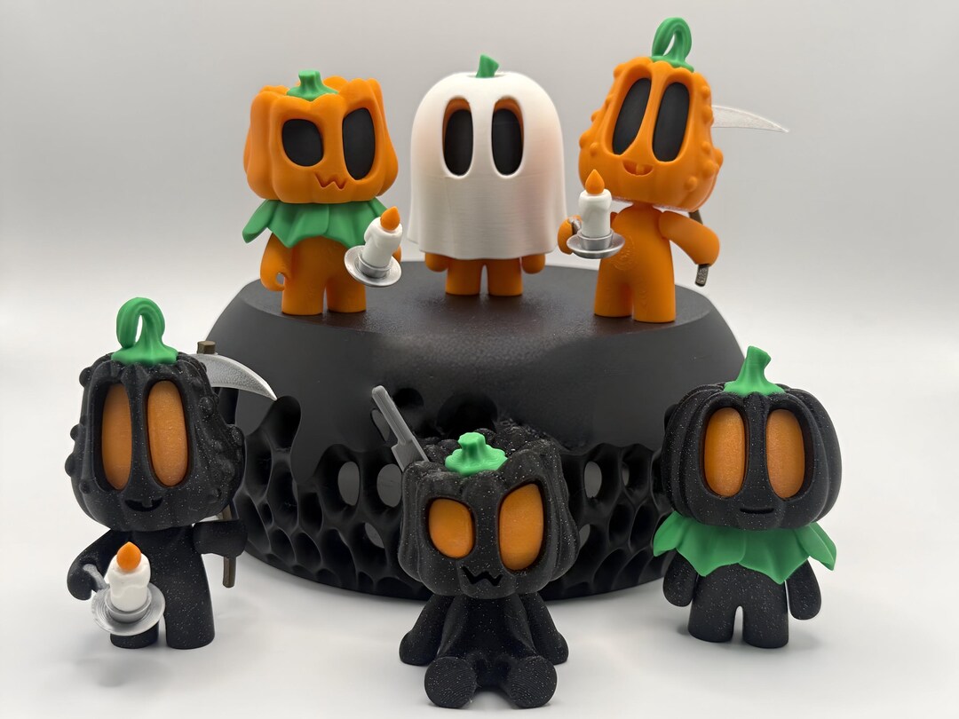 Articulated Blob Pumpkin Figure - Halloween Collectible Decor - Etsy