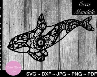 Orca Killer Whale Mandala - Etsy