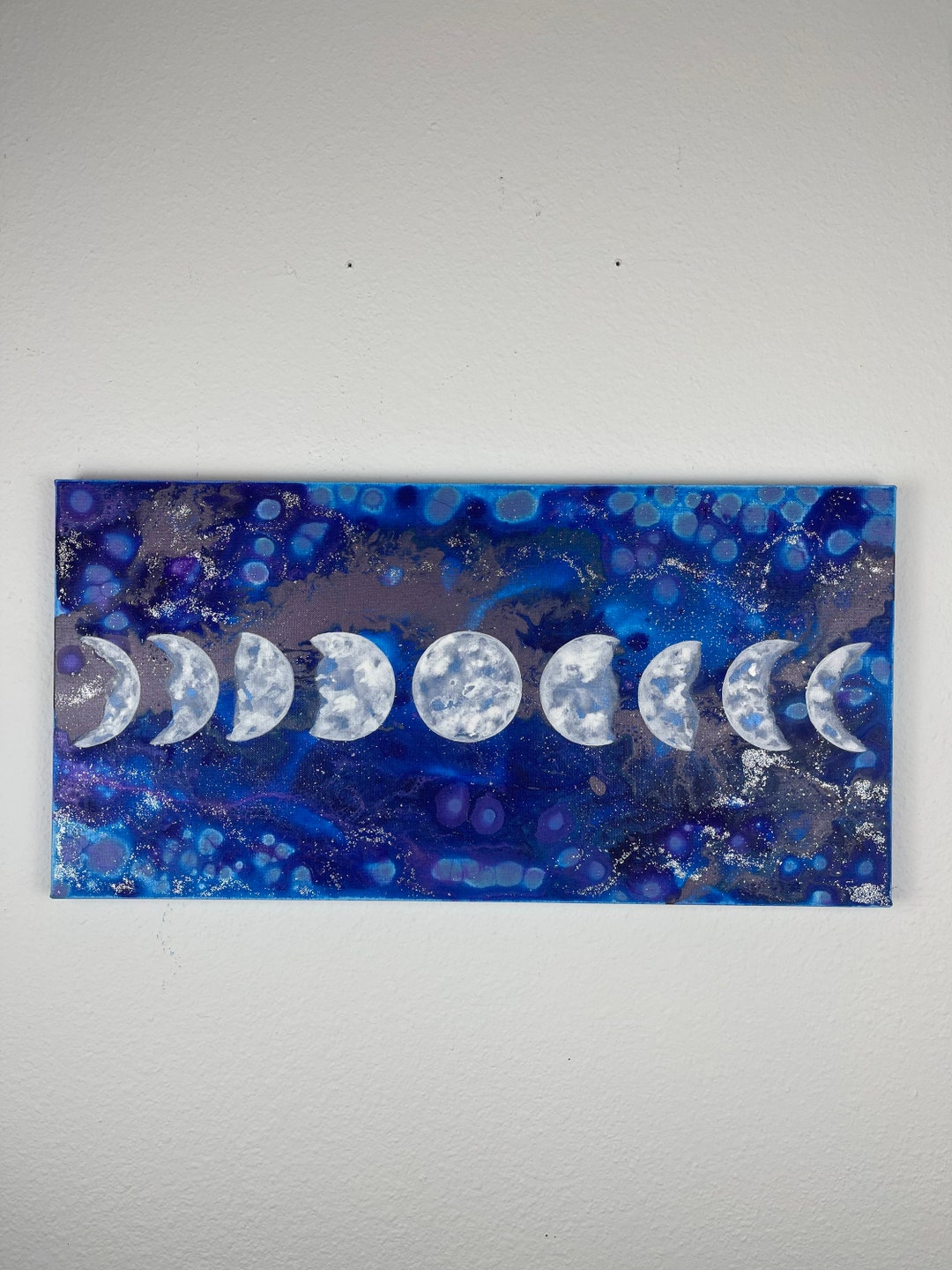 Moon Phase Wall Hanging | Moon Phases Wall Art | Moon Phase Art ...