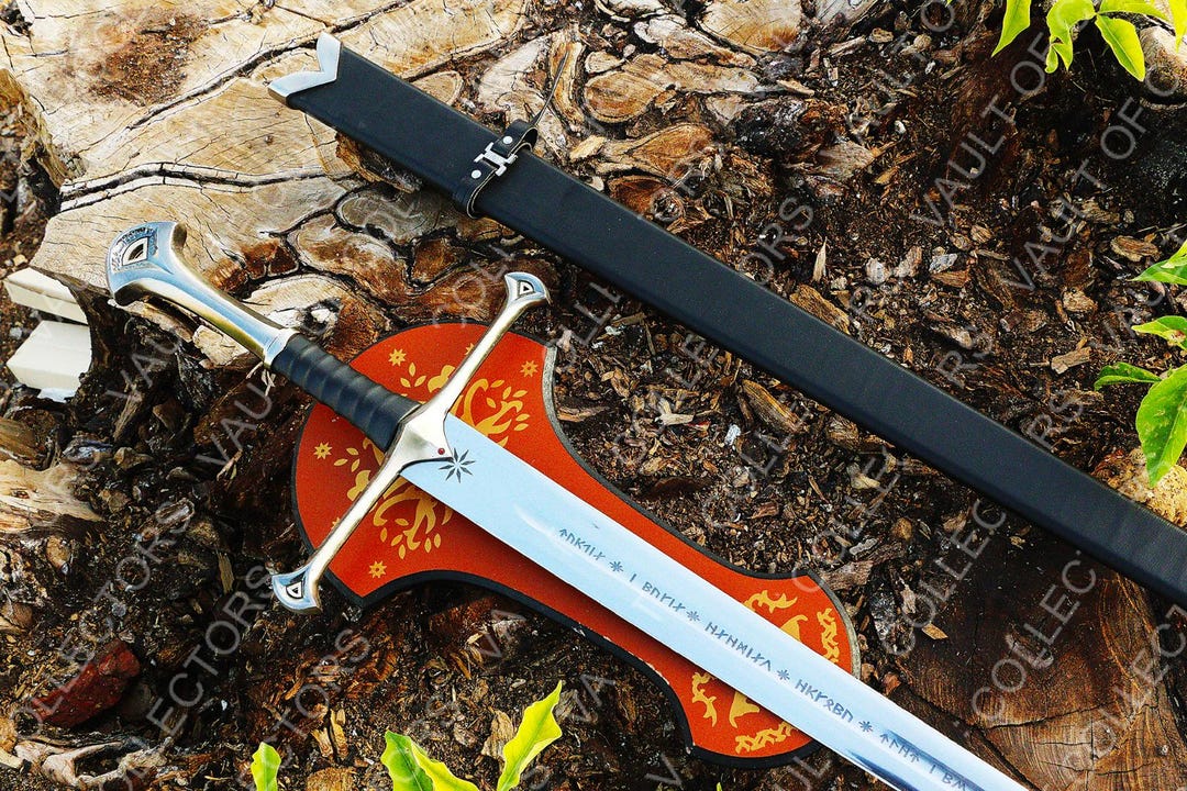 Cosplay Handmade Legendary Steel Sword of King Elessar's Viking Sword ...