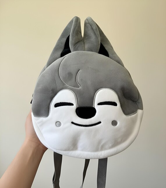Skzoo Plush Mini Backpack – Stray Kids K-Pop Bag - Gem