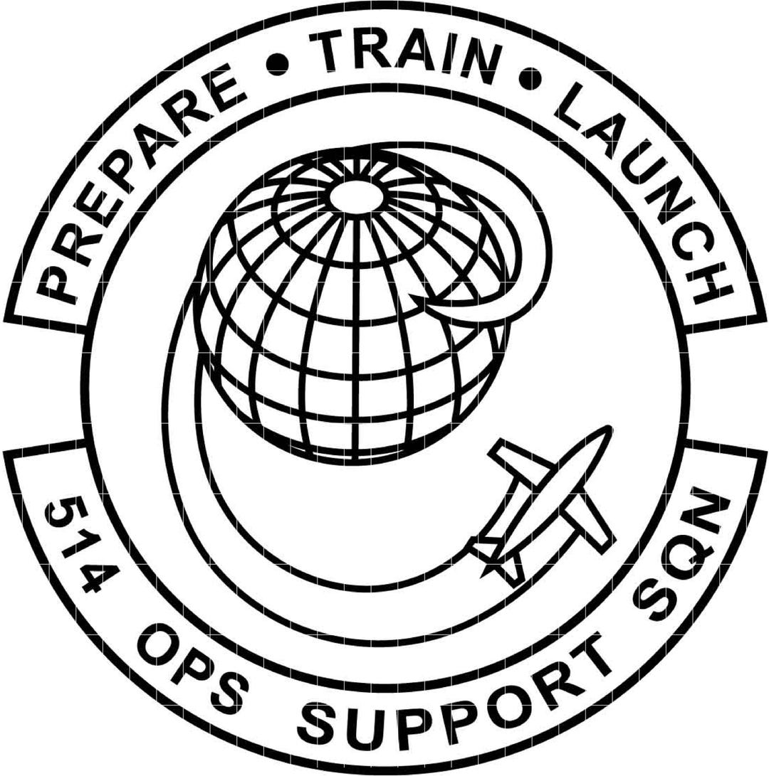 Us Air Force 514th Operations Suport Squadron Patch Vector File Cnc ...