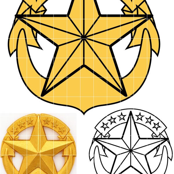 Navy Pin - Etsy