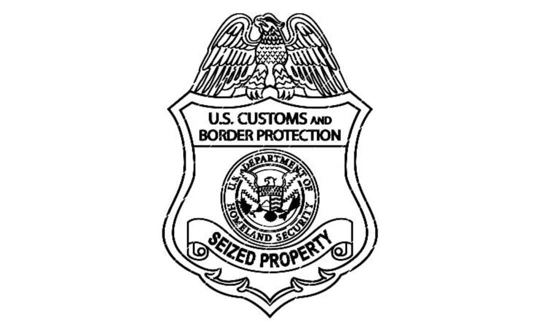 US Customs Seized Property Badge - Etsy