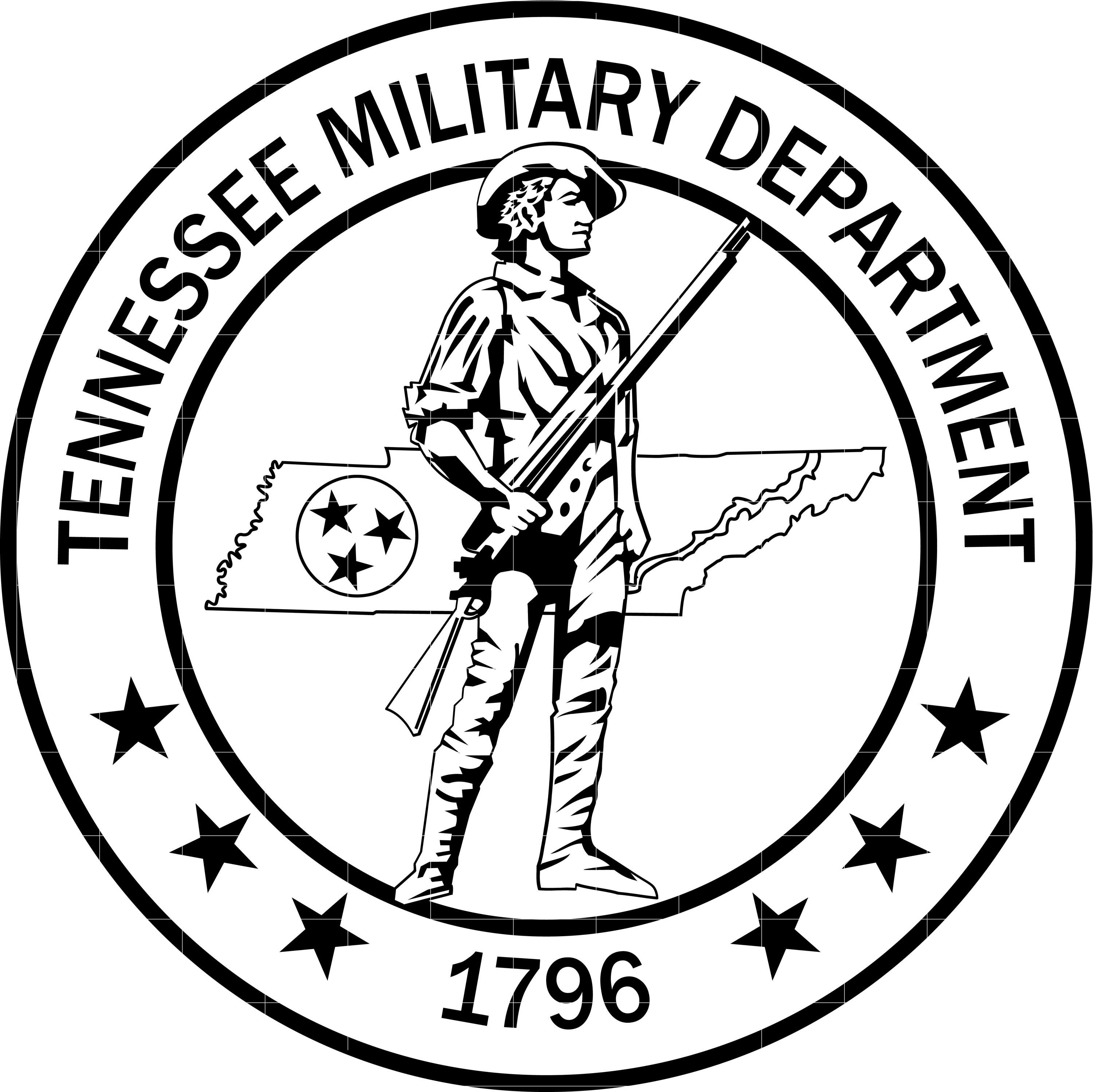 Tennessee Military Department Seal Vector File Cnc Laser Cutting, Wood ...