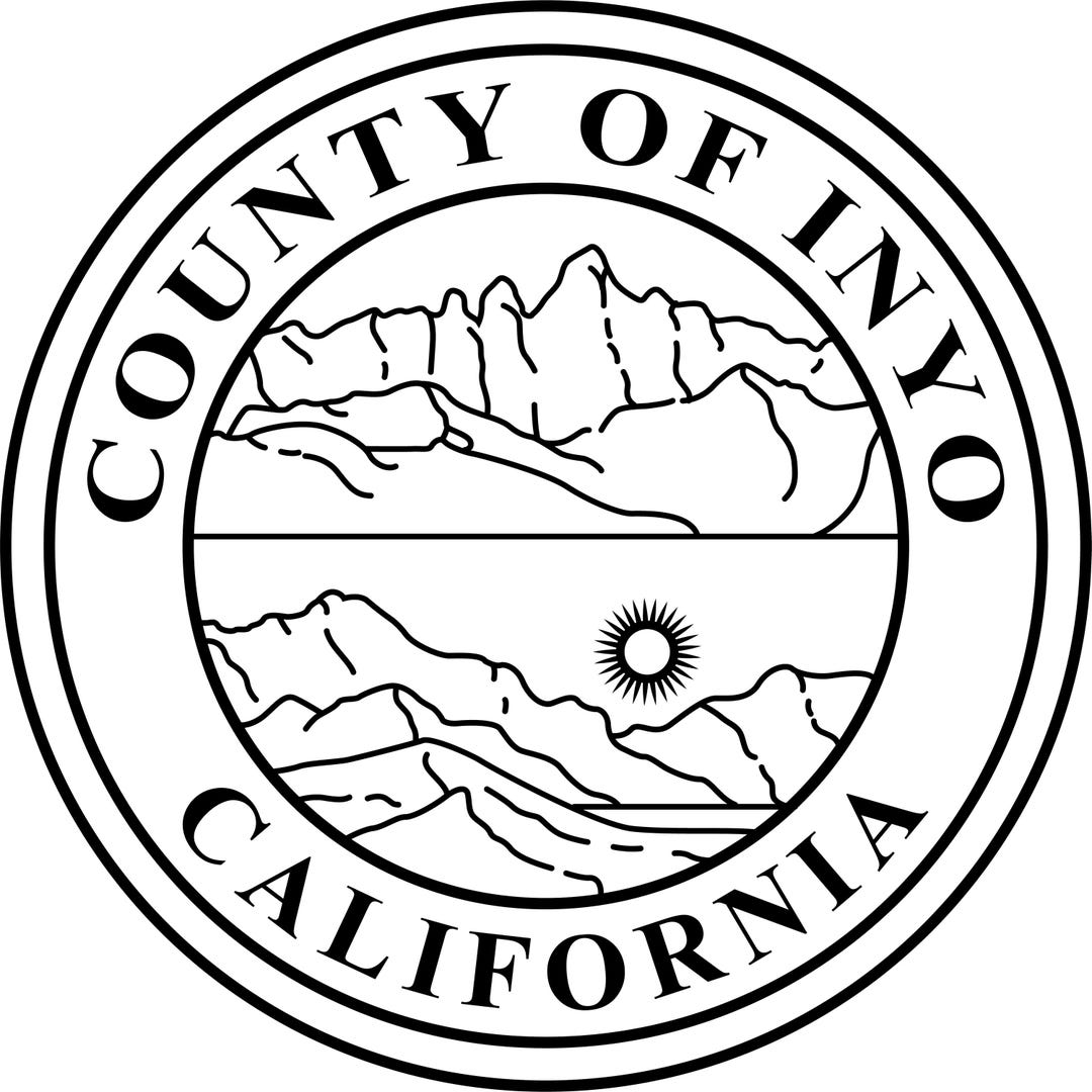 Inyo County Seal California Vector File Cnc Laser Cutting, Wood, Metal ...