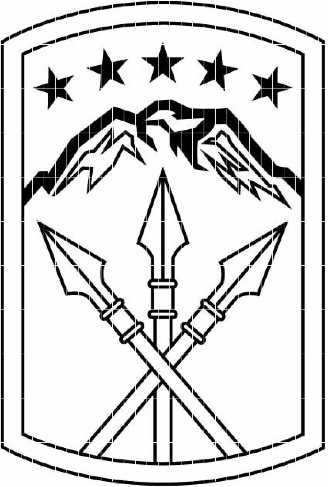 U.s. Army 593rd Expeditionary Sustainment Command Patch Vector File Cnc ...