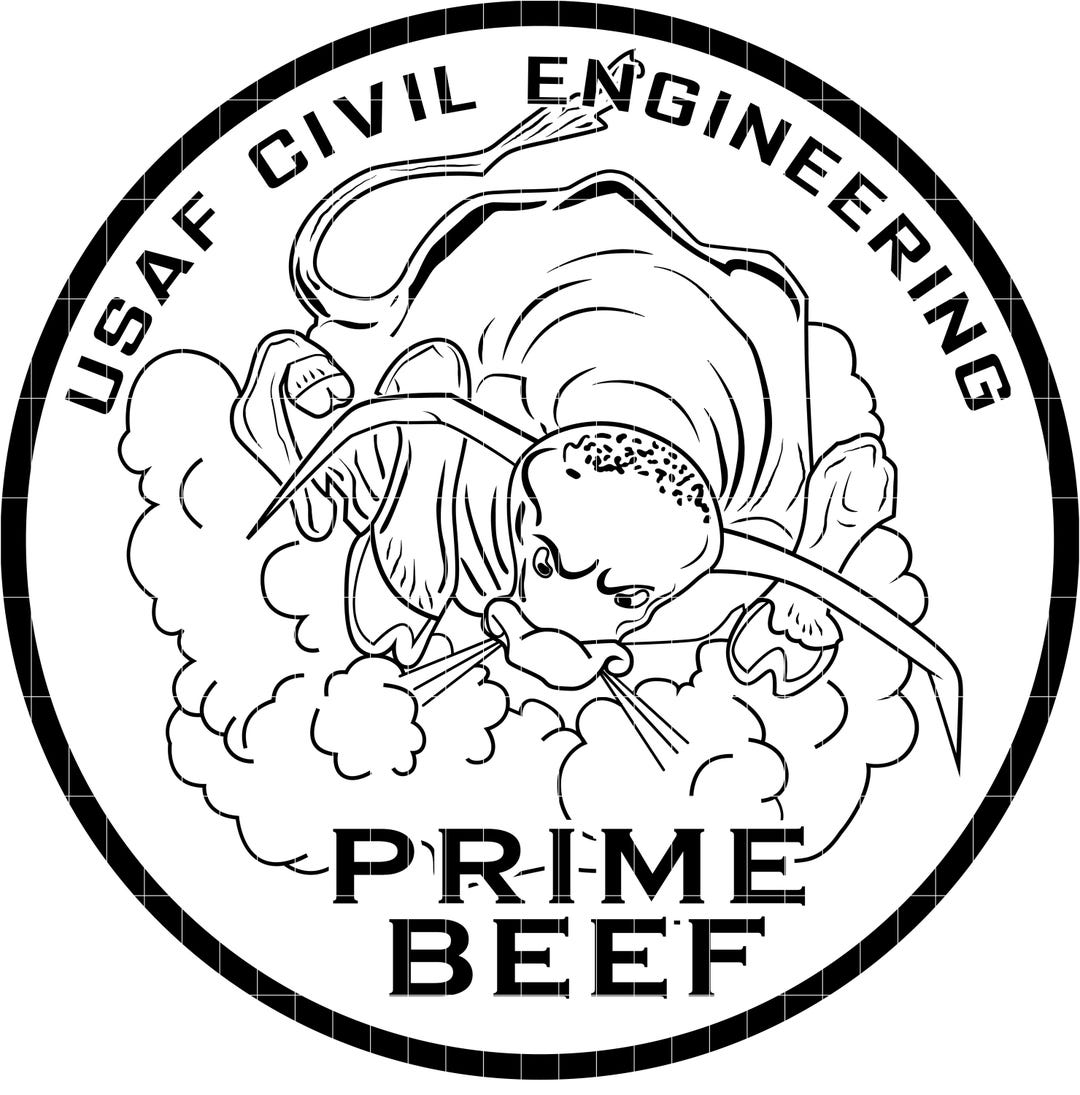 US Air Force Civil Engineering Prime Beef Patch - Etsy