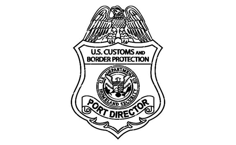 US Customs Port Director Badge - Etsy