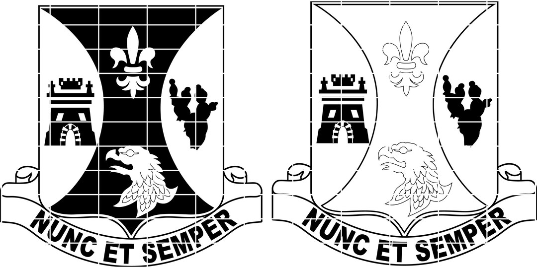 Us Army 196th Regiment Unit Crest Patch Vector File Cnc Laser Cutting ...