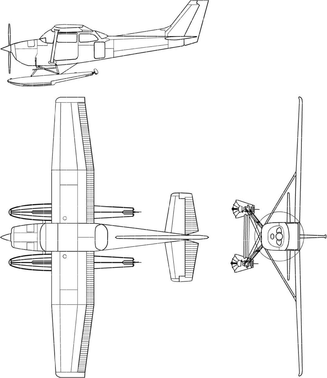 Cessna Aeroplane 172 Vector File Cnc Laser Cutting, Wood, Metal ...