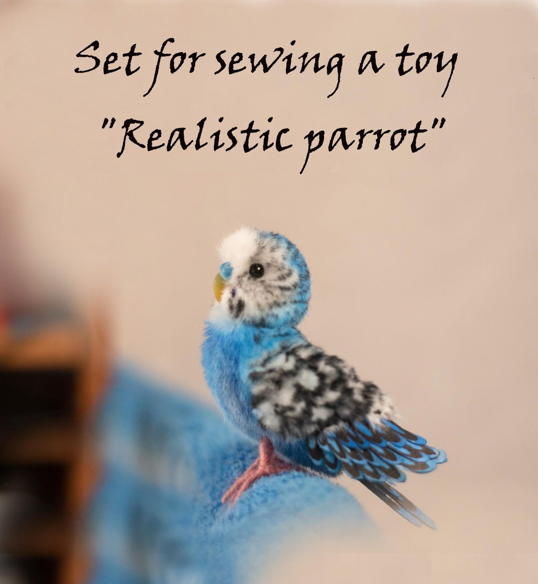 Realistic Parrot Sewing Kit: DIY Furry Animal Toy - Etsy