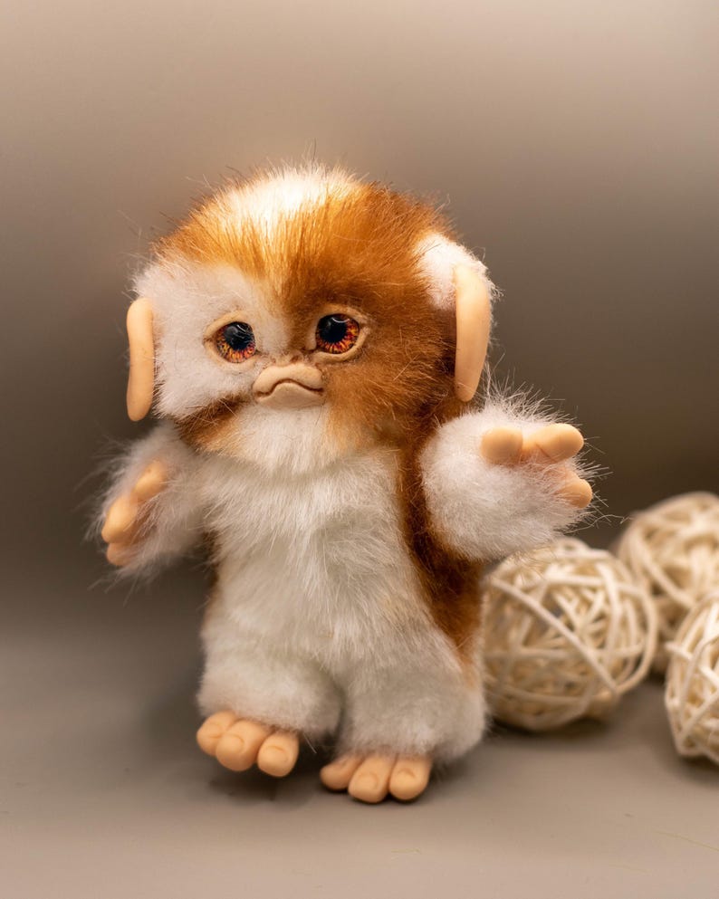 Tiny Gremlin Gizmo,sad Gizmo, Magwai Monsters Kawaii Plush Ooak ...