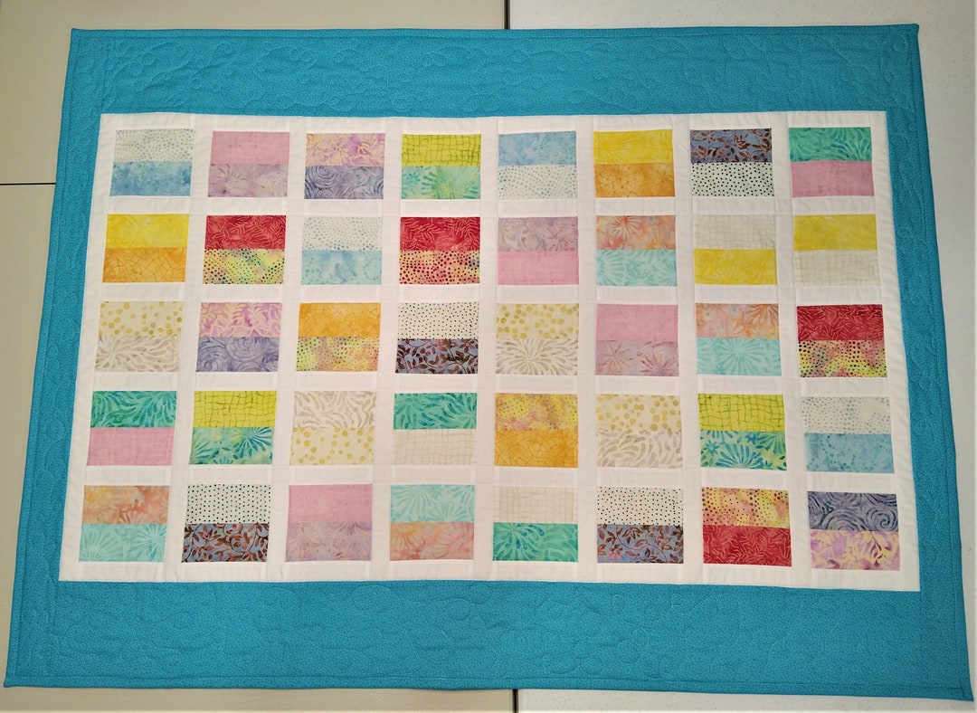 36 X 48 Batik Homemade Mini Quilt Baby Gift Ideas Small - Etsy