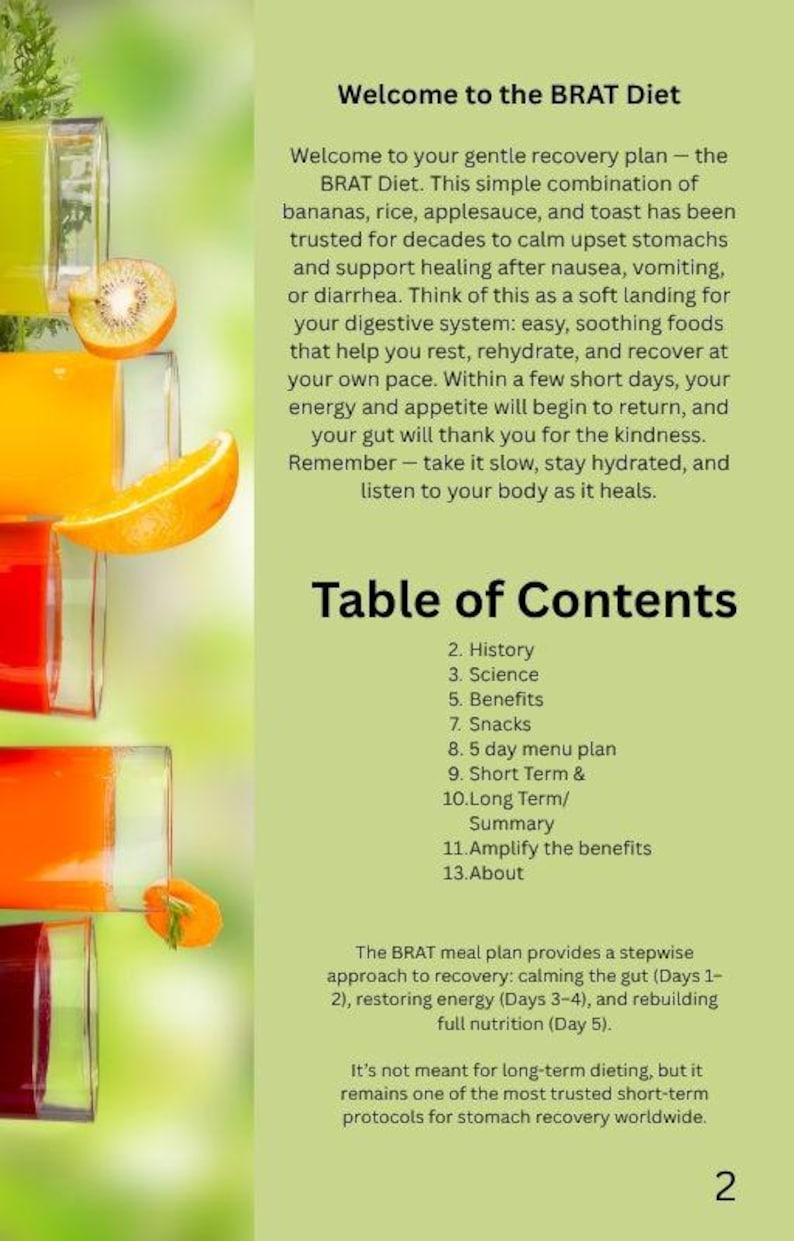 BRAT Diet Recovery Guide – Gentle Stomach Relief - Often Doctor Ordered ...