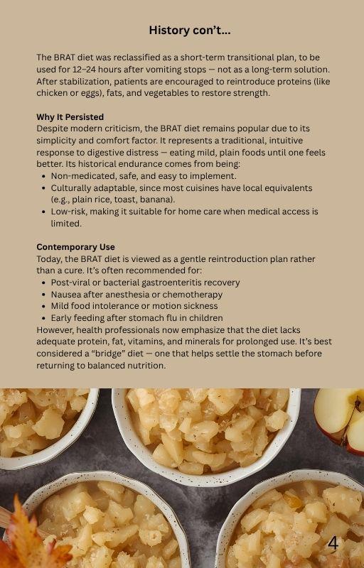 BRAT Diet Recovery Guide – Gentle Stomach Relief - Often Doctor Ordered ...