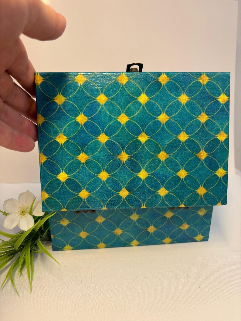 Doos met decoupage, kunstdoos, doos in vintage stijl, doos met ...