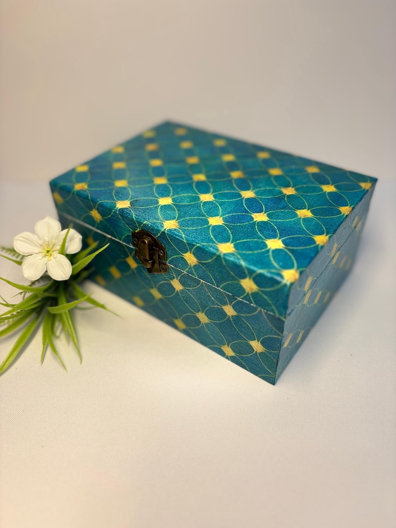 Doos met decoupage, kunstdoos, doos in vintage stijl, doos met ...