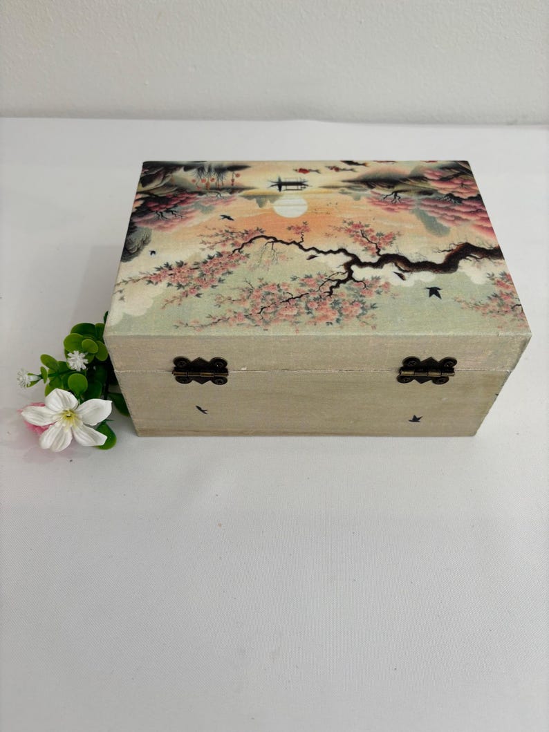 Zen Box, Oriental Style Box, Japanese Landscape Box, Oriental Style ...