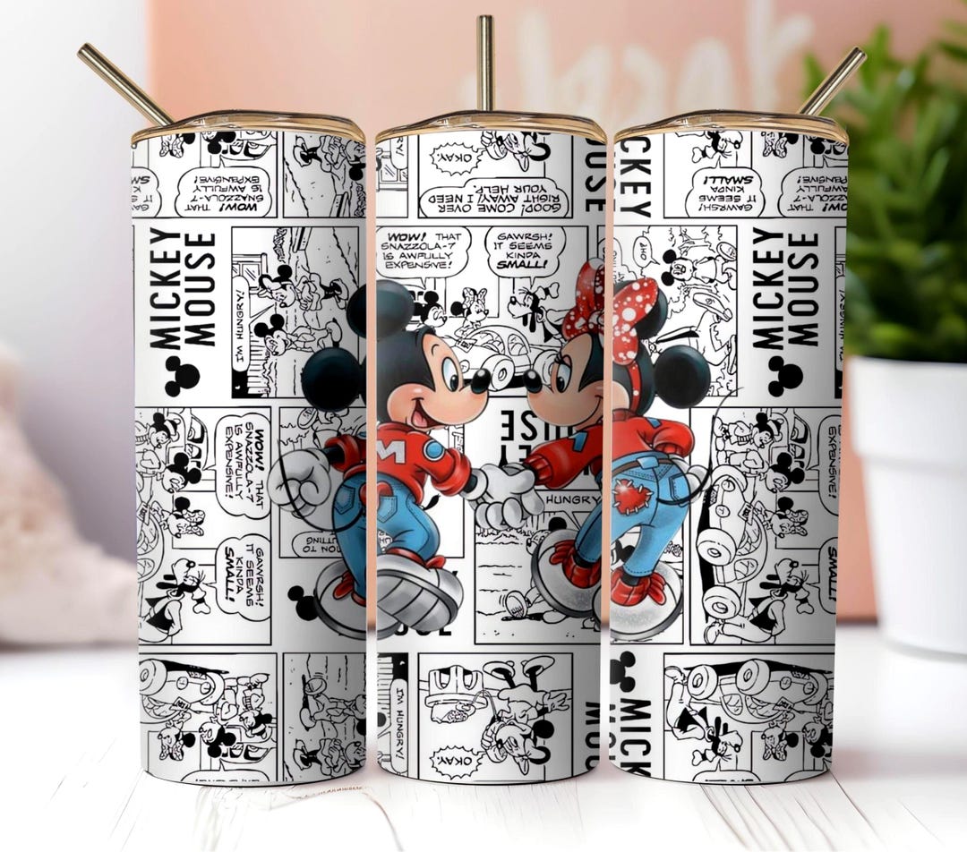 Minnie Mouse Tumbler PNG: 20oz Skinny Tumbler Sublimation Design ...