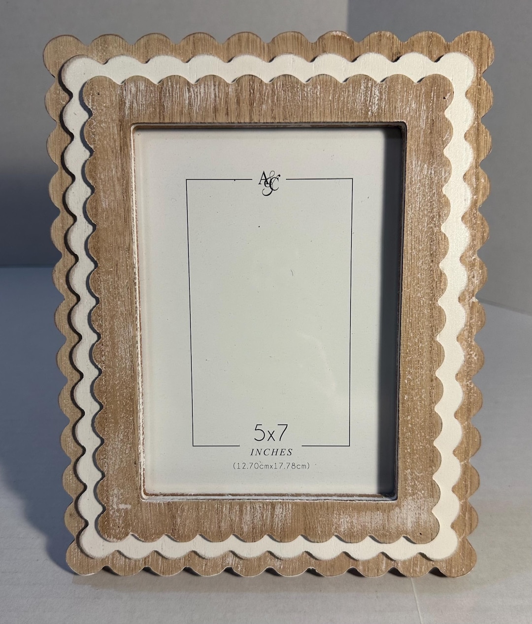 New Scalloped Wood Frame 8x10 - Etsy