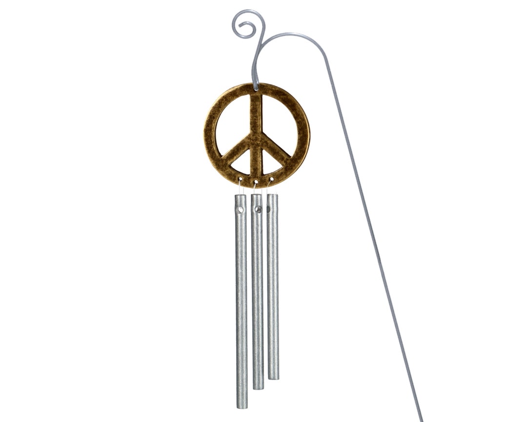Jacob's Musical Plant Adornament Chime, Peace Sign Mini Wind Chime - Etsy