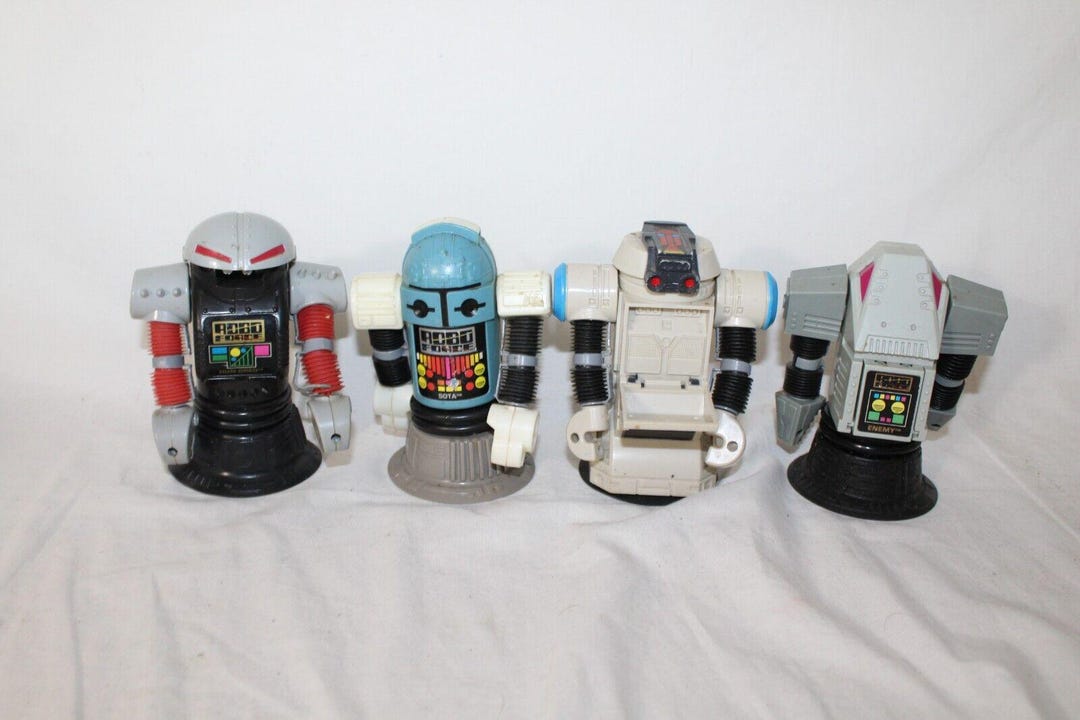 Robo Force 5 Robots Vintage 1984 Lot of 4 Maxx Steel Sota Dictator Hun ...