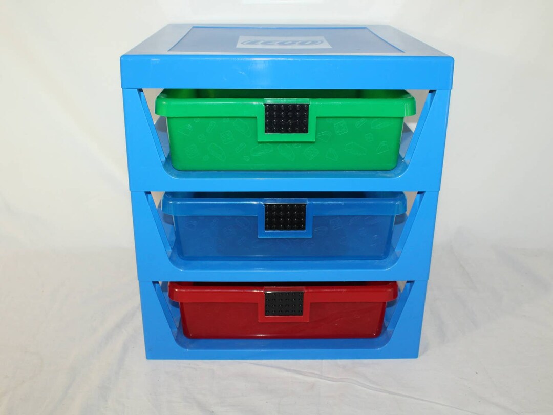 Lego Iris 3 Drawer Plastic Storage Container Bin Tower - Etsy