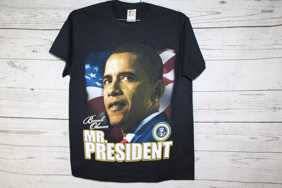 Mr. President Barack Obama Vintage Retro Large Graphic Unisex Mens ...