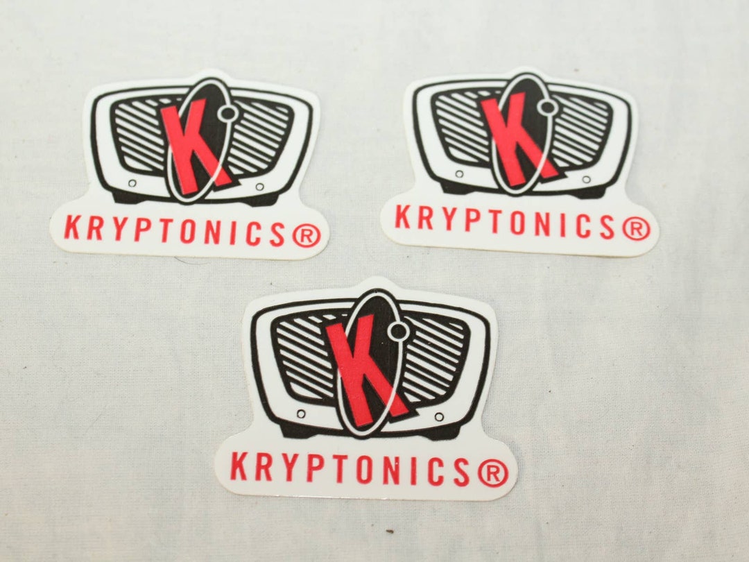 Kryptonics Vintage Inline Aggressive Rollerblade Wheels Vinyl TV Logo ...