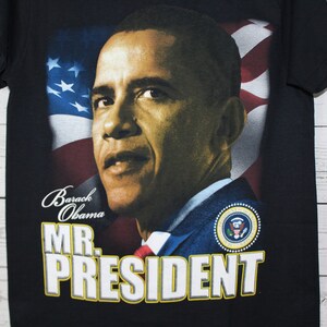 Mr. President Barack Obama Vintage Retro Large Graphic Unisex Mens ...