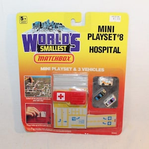 Matchbox World's Smallest Hospital Mini Car Town Playset #8 - Etsy
