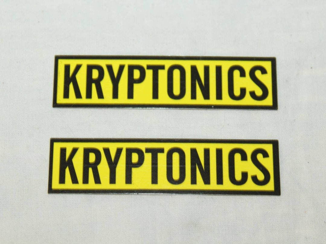 Kryptonics Vintage Inline Aggressive Rollerblade Wheels Vinyl Logo ...