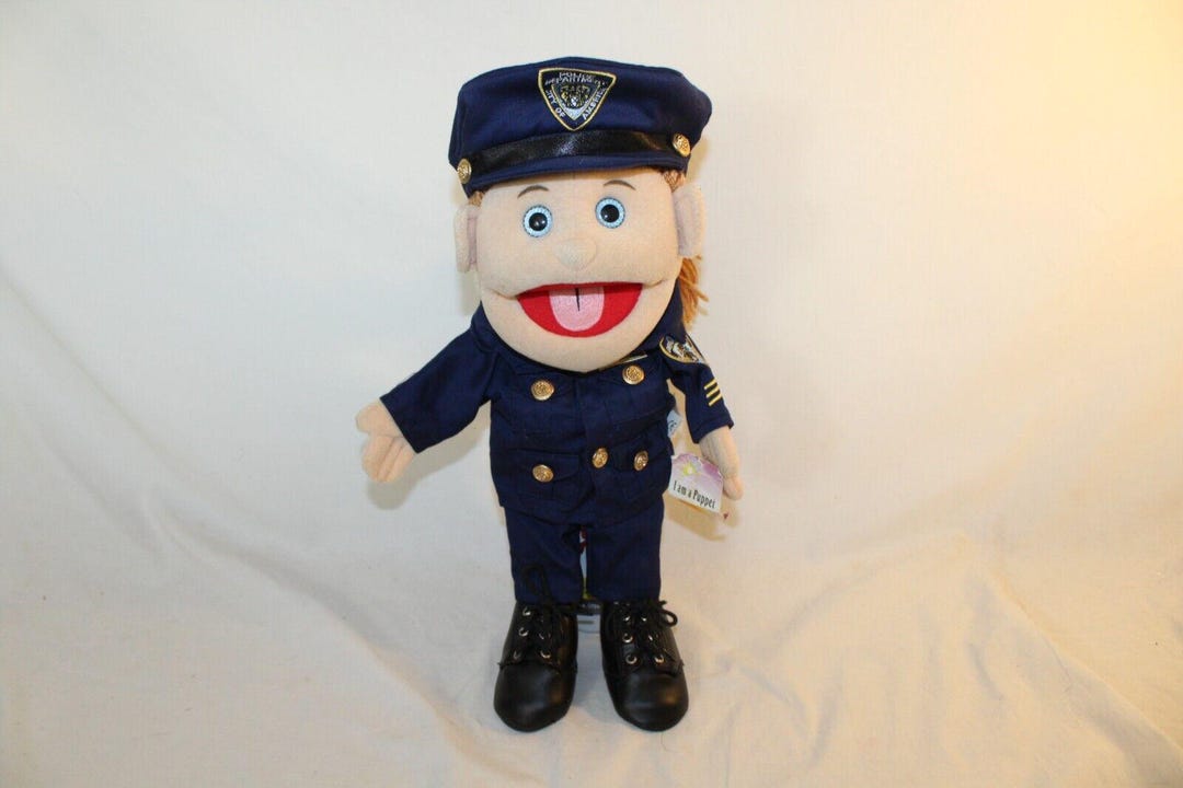 Police Officer J Flower Marionette PUPPET Sunny & Co Toys 2000 SML NWT ...