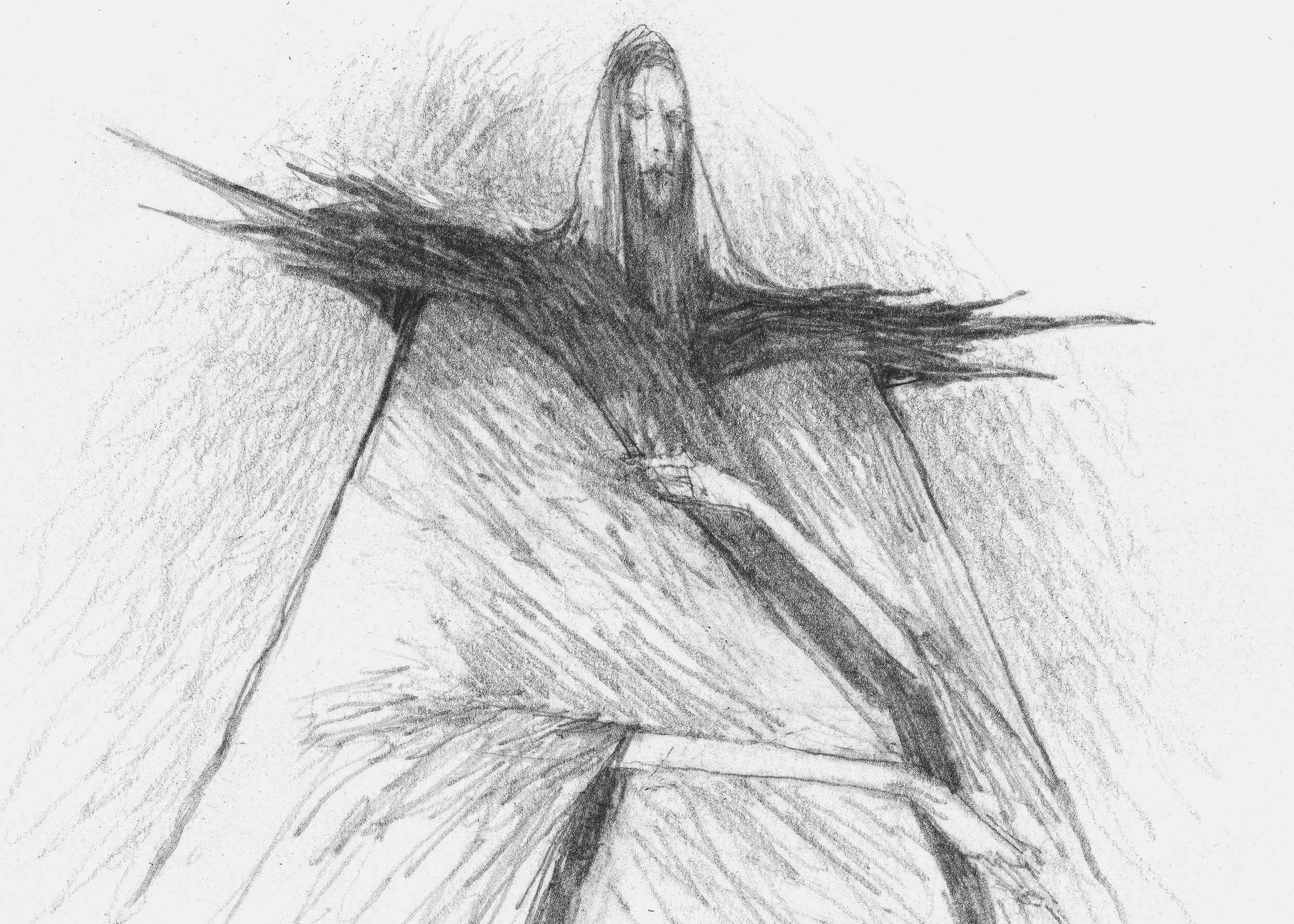 Seer Art Print, 5x7. Mystical Dark Fantasy Drawing of Occult Witch ...