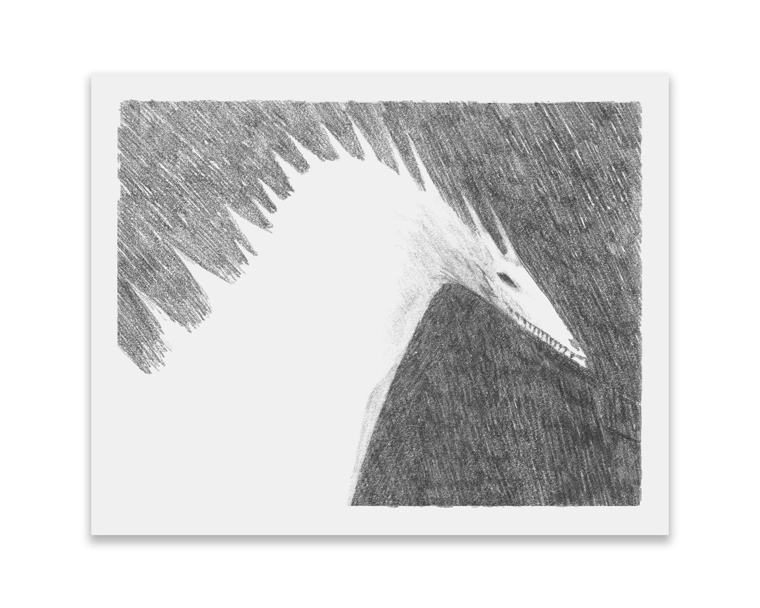 Demonic Dragon Art Print - Dark Fantasy Fairytale Illustration of Eerie ...