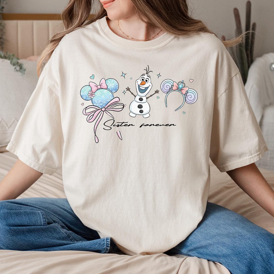 Olaf Shirt, Olaf Coquette Shirt, Disneyland Coquette, Sister Forever ...