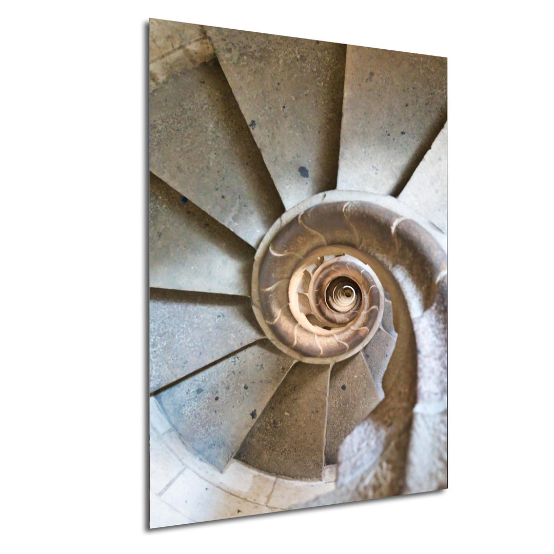 La Sagrada Familia Spiral Staircase Barcelona Spain Interior ...
