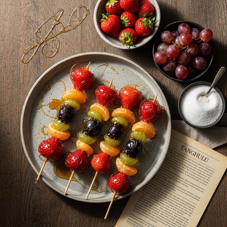 Tanghulu Recipe PDF | Chinese Candied Fruit Skewers - Etsy UK