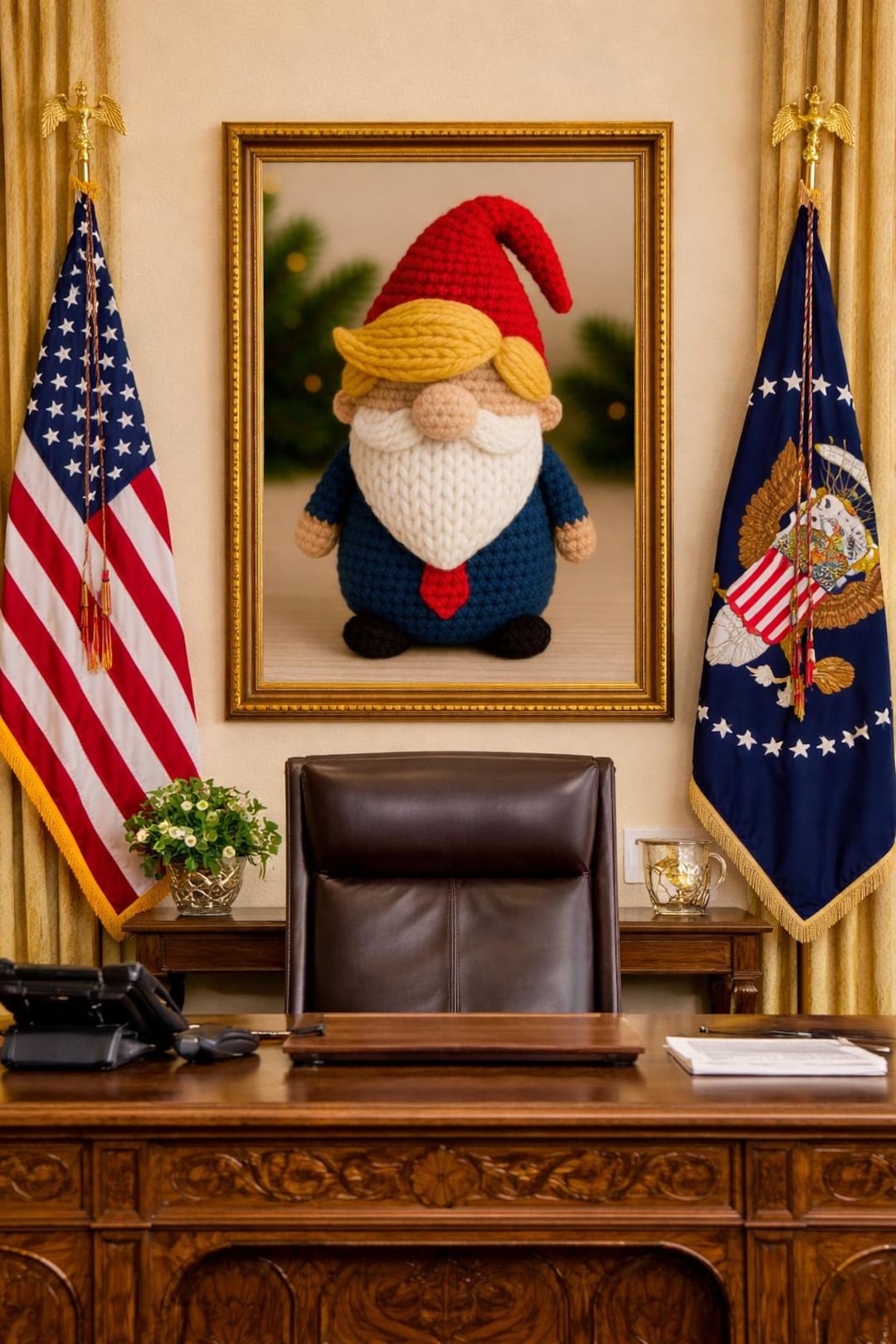 Trump Gnome Crochet Pattern, Funny Political Ornament (digital Download ...