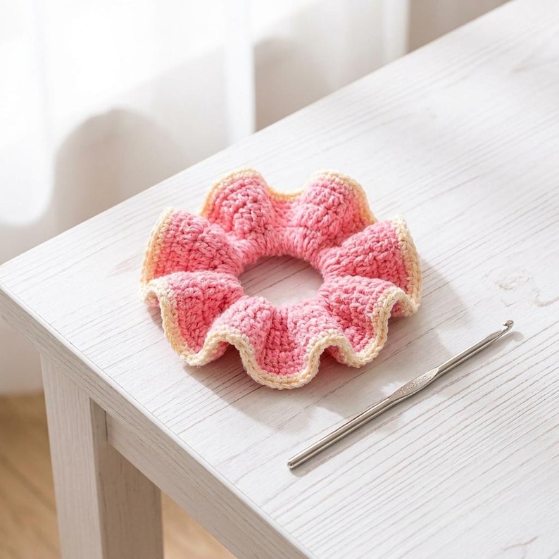Crochet Scrunchie Pattern PDF | Beginner Hair Accessory | Easy Digital ...